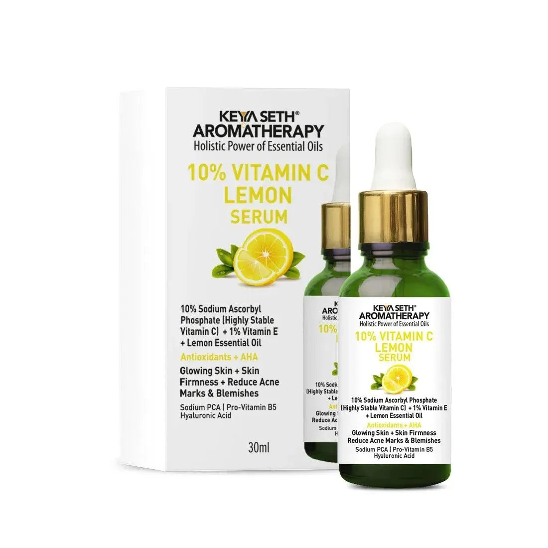 10%Vitamin C Lemon Serum,SAP + Vitamin E,AHA,Glowing Skin,Reduces Acne ...