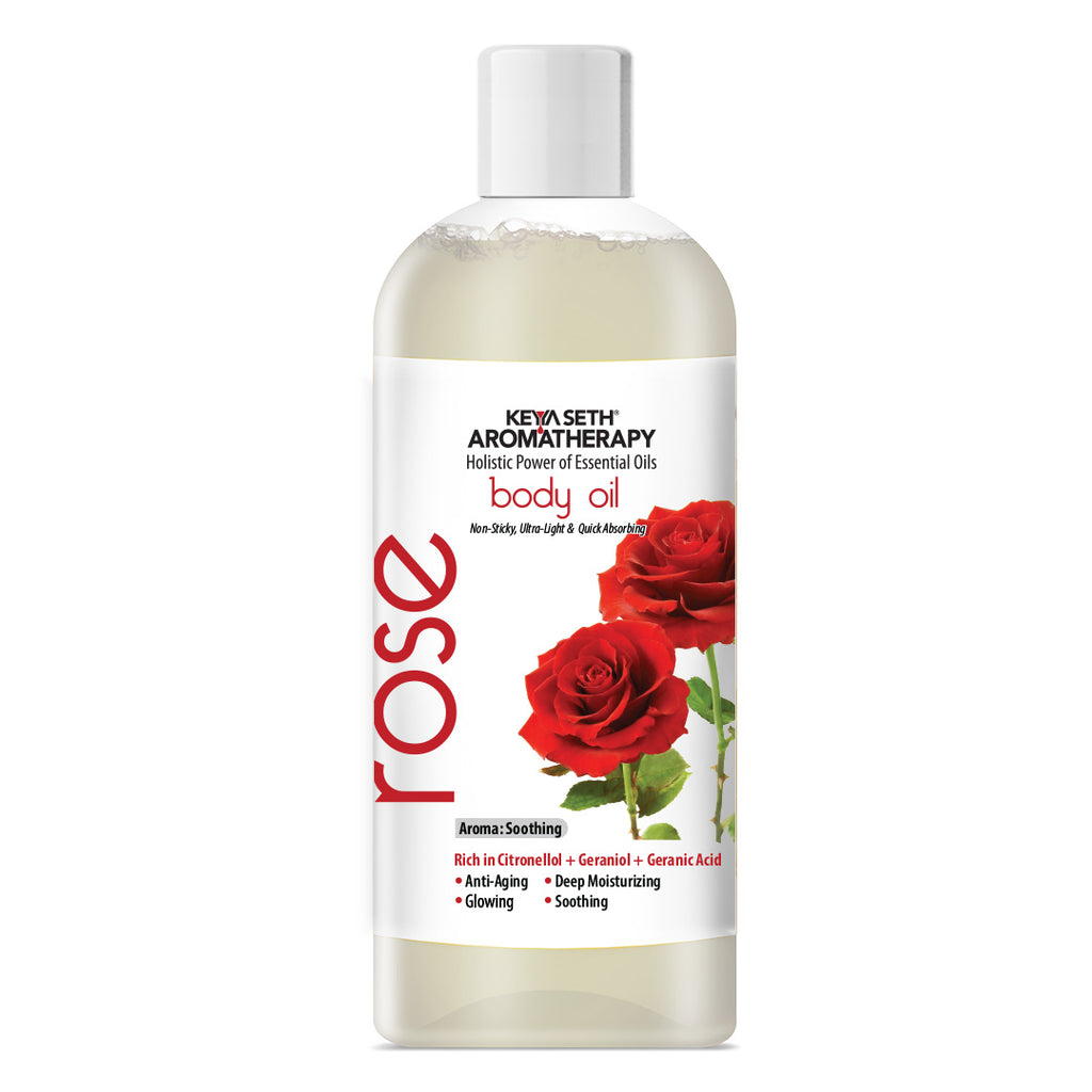 Rose Body Oil - Moisturizing, Anti-Ageing, Soothing, Glowing Skin ...