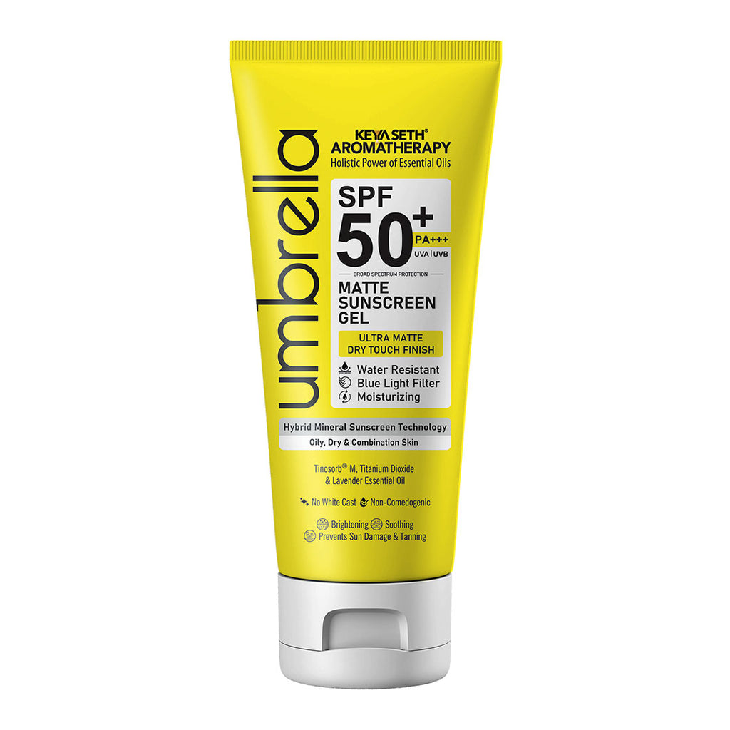 Umbrella Matte Mineral Sunscreen Gel SPF 50 PA+++ Water-Resistant ...