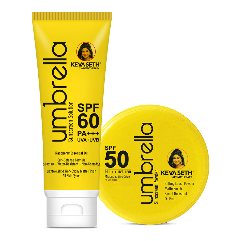 Umbrella Sunscreen Advanced Kit SPF 60+SPF 50 for Ultimate Protection ...