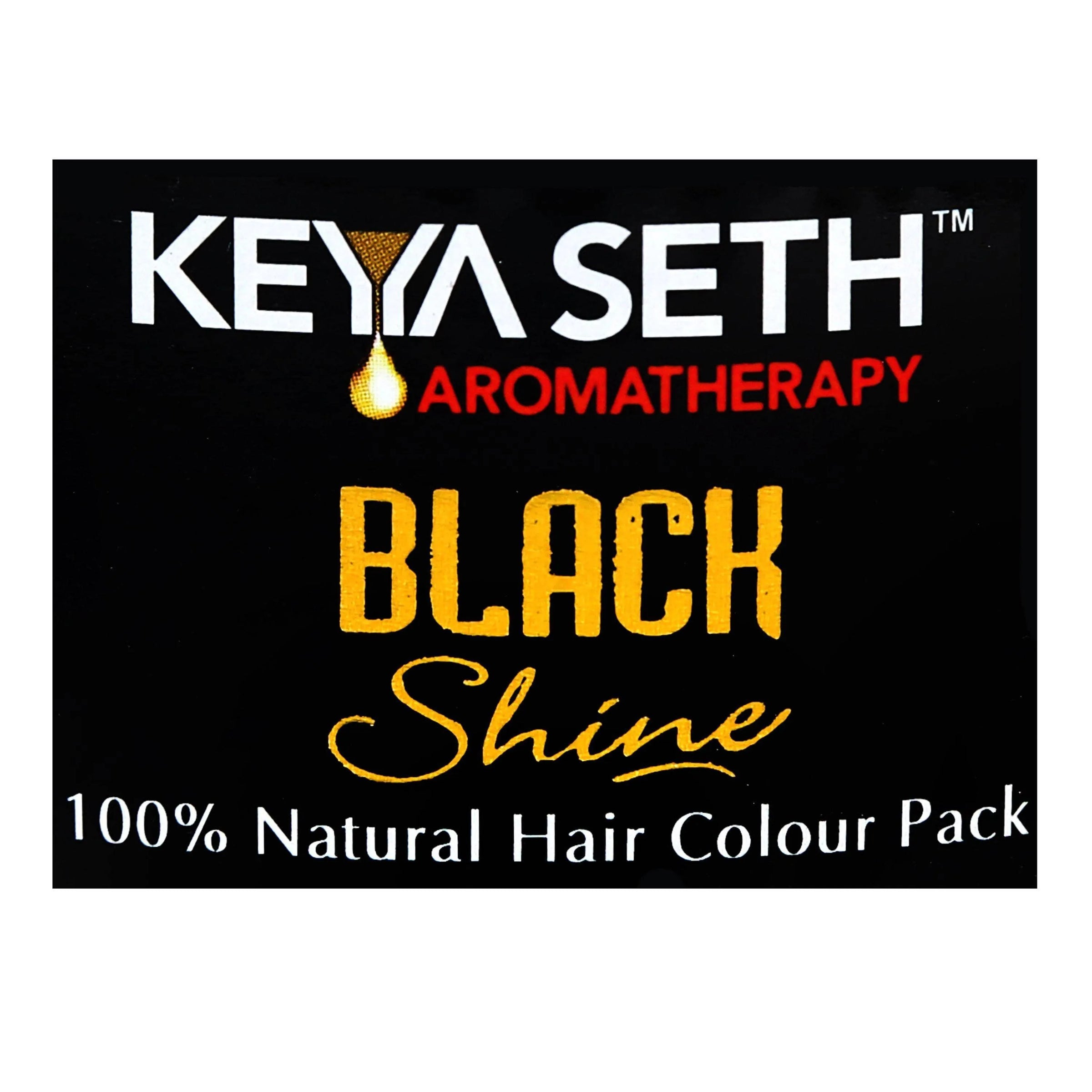 Black Shine Hair Pack Natural Hair Color for Gray & White Hair with ...